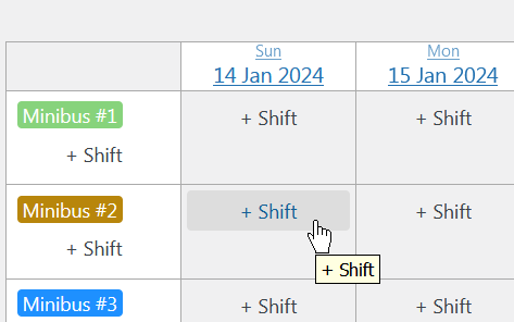 Case Study Minibus driver scheduling | Shift Scheduling Plugin for WordPress | ShiftController
